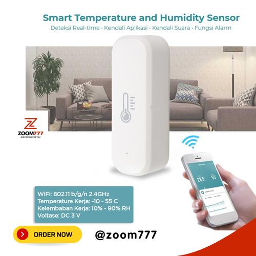 Jual Zigbee Smart Temperature and Humidity Sensor Real Time WiFi - TY ...