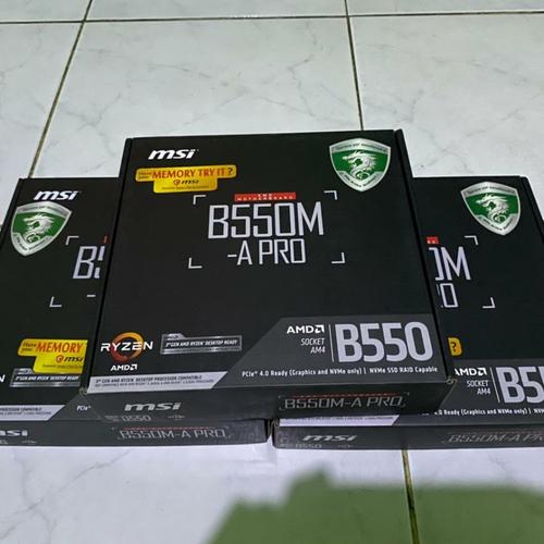 Jual Mobo MSI B550M-A Pro(amd a4, AMD Promontory B550 DDR4 USB 3,2 ...