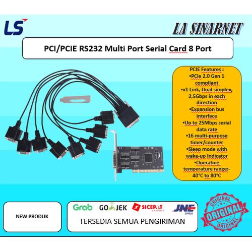 Jual PCI/PCIE RS232 Multi Port Serial Card 8 Port - Jakarta Pusat - LA ...