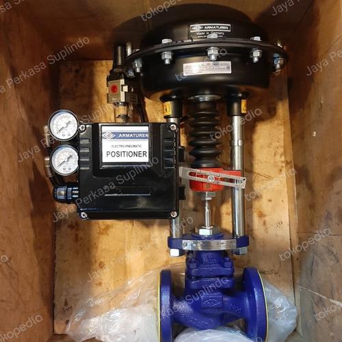 Jual Diaphragm Control Valve Ari Armaturen Flange PN16 + Positioner ...