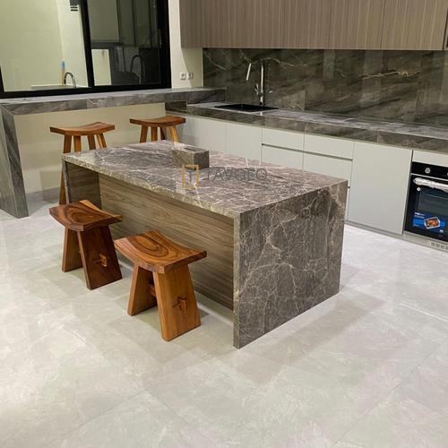 Jual kitchen island marmer| hermes grey| marmer abu-abu - Jakarta Timur ...