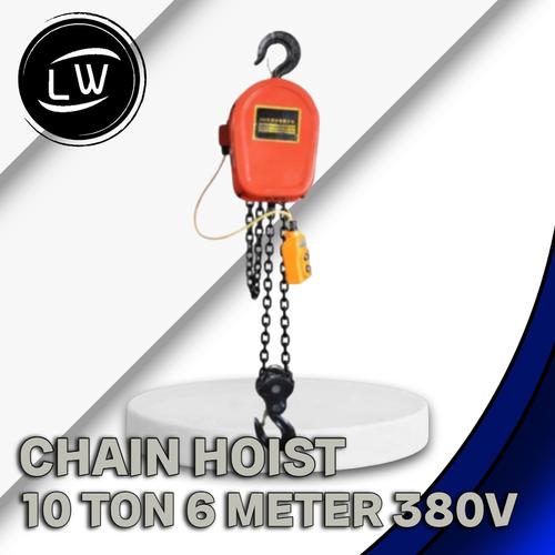 Jual ELECTRIC CHAIN HOIST 10 TON 6 METER 3 PHASE / CHAIN BLOCK ELEKTRIK ...