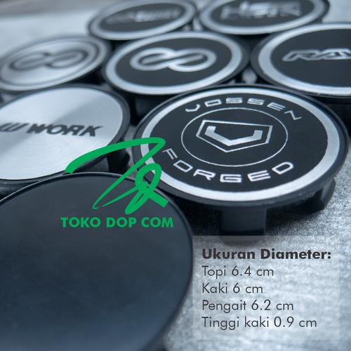 Jual TUTUP DOP VELG ENKEI HSR RAYS VOSSEN WORK POLOS BAHAN TOPI 6.4 CM ...