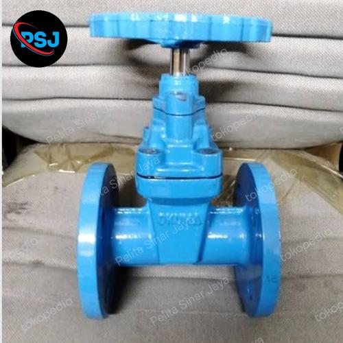Jual Gate Valve Cast Iron PN16 DN400 / Gate Valve Resilient 16" inch DN ...