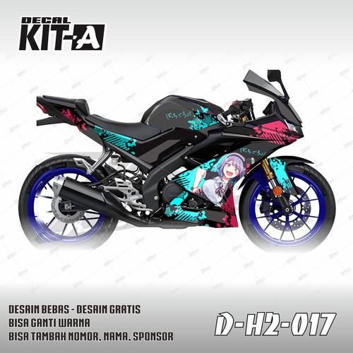 Jual Decal R15 v3 stiker motor R15 fullbody Motif Anime Tosca Pink D-H2 ...