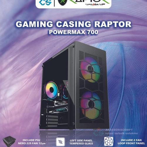 Jual US Casing Gaming RAPTOR POWERMAX 700 - Casing Gaming - NON FAN ...