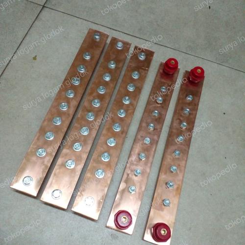 Jual busbar tembaga 5mm x 50mm x 300mm 10baut Busbar custom - Jakarta ...