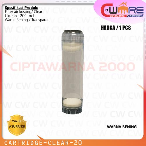 Jual Cartridge Wadah Kosong Refill untuk filter air RT RO ukuran 20 ...