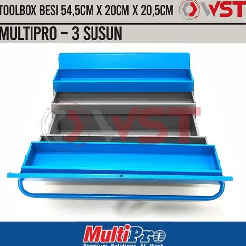 Jual ST Multipro Toolbox Besi 3susun / Metal Toolbox 3 susun / Tool box ...