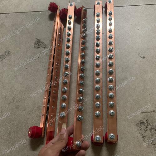 Jual busbar tembaga 3mm x 20mm x 500mm 10baut Busbar custom - Jakarta ...