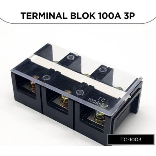 Jual Terminal Block 100A 3 4 Pole Isolator Kabel Listrik Blok 4P 3P 100 ...