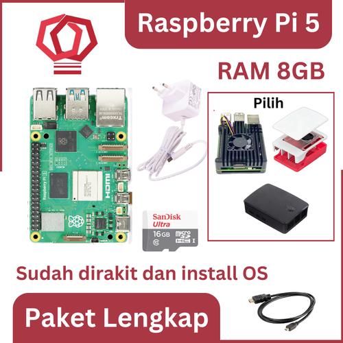 Jual Raspberry Pi 5 8GB Paket Lengkap Siap Pakai UK Pi5 8 GB - 256gb ...