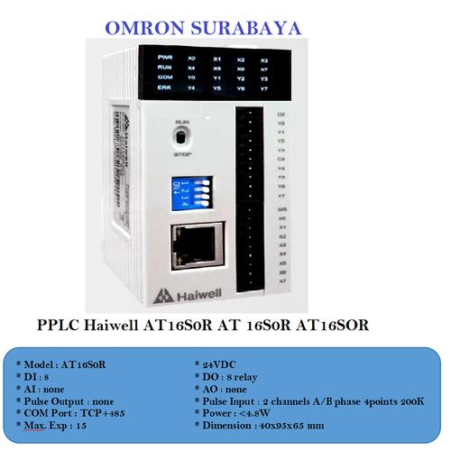 Jual PLC Haiwell AT16S0R AT 16S0R AT16SOR ORIGINAL - Kota Surabaya - Omron Surabaya | Tokopedia