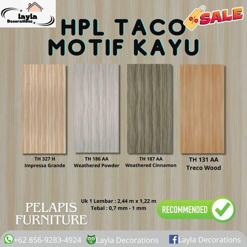 Jual HPL TACO || HPL LAPISAN UNTUK FURNITURE MOTIF KAYU ANTI AIR - TH ...