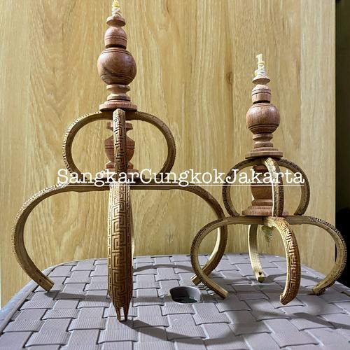Jual Mahkota Sangkar Burung Bahan Bambu Plus Pion Ukir Ori Vietnam ...