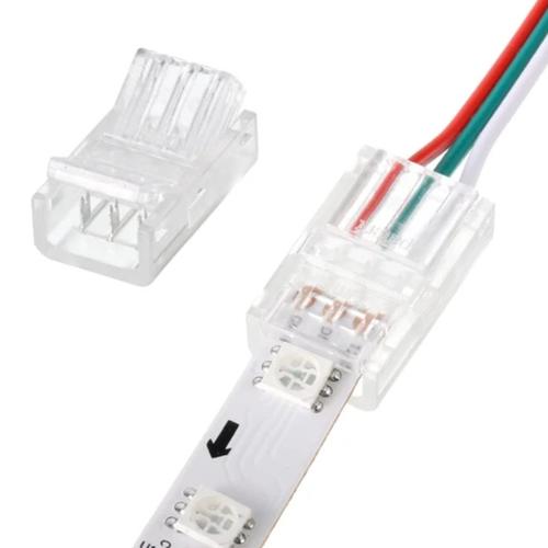 Jual Konektor Led Strip ke kabel 3 Pin 10mm bening for WS2812B dan ...