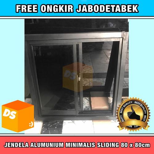 Jual JENDELA SLIDING ALUMUNIUM MINIMALS 80 x 80cm (ALUMUNIUM WINDOW ...