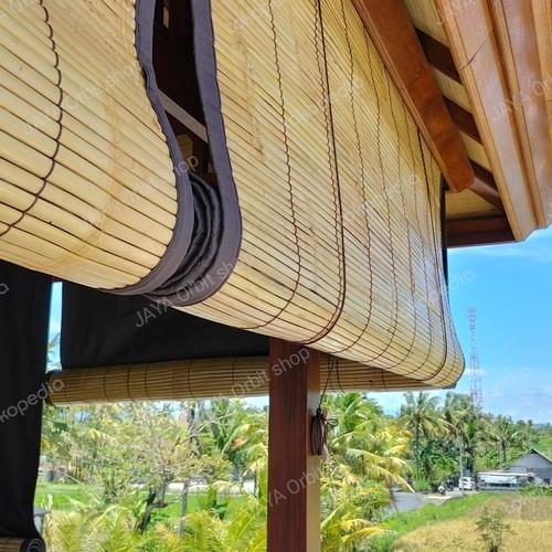 Jual tirai bambu waterproof / krei bambu / krey bambu lapis kain / custom - Kab. Jember - JAYA ...