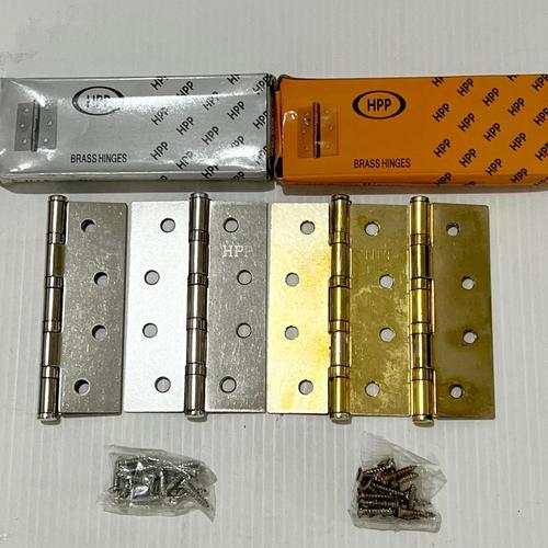 Jual Engsel Plat 4" HPP (Engsel Pintu / Engsel Jendela) - Putih - Kota ...