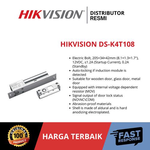 Jual HIKVISION DS-K4T108 VALUE SERIES BOLT ELECTRIC LOCK - Kota Malang ...
