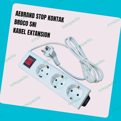 Jual AYABDG STOP KONTAK BROCO 2 3 4 5 6 LUBANG / TERMINAL / COLOKAN LISTRIK - 2LB BROCO, 1 METER ...