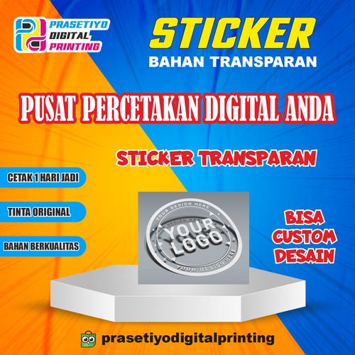Jual Cetak Sticker Label Kue Bahan Transparan Custom Desain - Kab ...