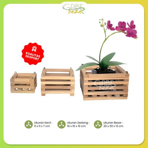 Jual Pot Anggrek Kayu 1 set - Kab. Jepara - Gabe Bazar Furniture ...