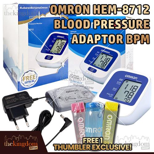Promo Omron HEM-8712 Blood Pressure Monitor Tensimeter Tensi Alat Ukur ...