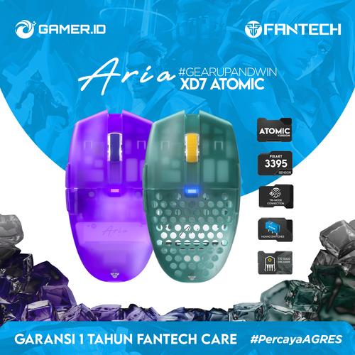 Jual Fantech ARIA XD7 ATOMIC | BT Wireless Gaming Mouse - Blue - Kota ...