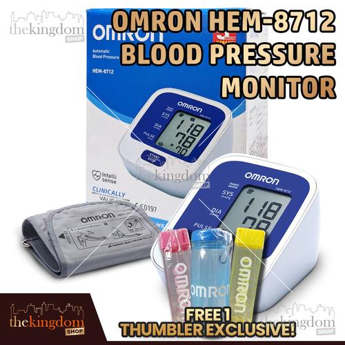 Jual Omron HEM-8712 Blood Pressure Monitor Tensimeter Tensi Alat Ukur ...
