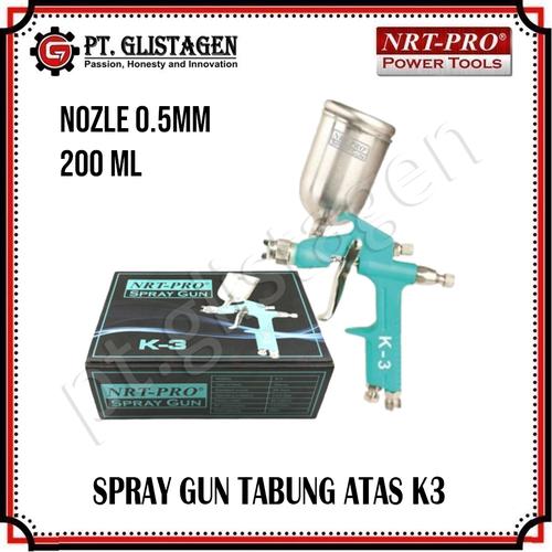 Jual NRT-Pro K3 Air Spray Gun Mini Tabung Atas 200CC Alat Semprotan Cat ...
