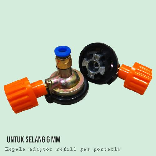 Jual Kran Keran Alat Refill Gas Portable Kaleng + Konektor ke Selang 6 ...