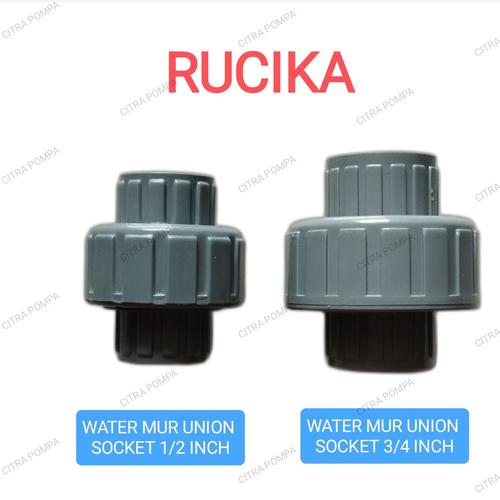 Jual RUCIKA WATER MUR UNION SOCKET 1/2" ,3/4" AW SAMBUNGAN PIPA PVC - 1 ...