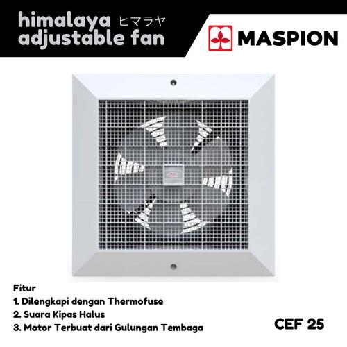Jual Maspion 480 CFM 10 Inch Eksos Fan Plafon / Ceiling Exhaust CEF-25 ...