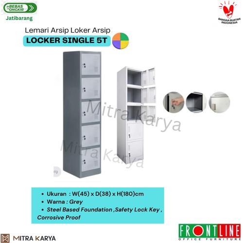 Jual Locker 5 Pintu Filling Cabinet Lemari Arsip Besi Frontline Loker ...