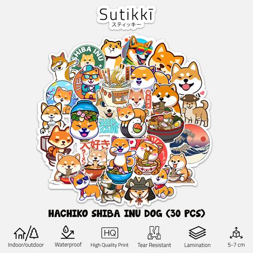 Jual Sticker Pack Hachiko Shiba Inu Shibuya Japan Stiker Anime Jepang ...