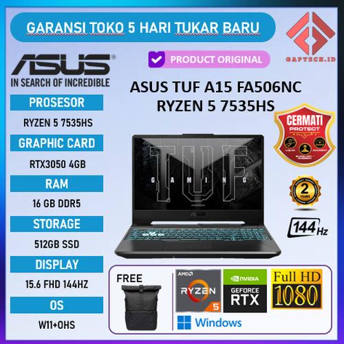 Jual Asus Tuf A15 FA506NC Ryzen 5 7535HS RTX3050 16gb 512gb W11+OHS ...