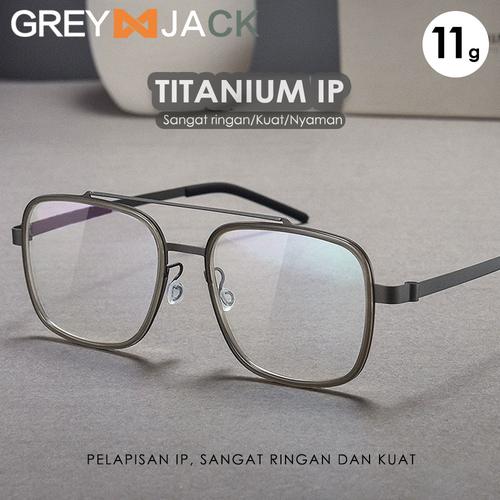 Promo Grey Jack Kaacamata Titanium Model Kotak Aviator Bridge Ringan ...