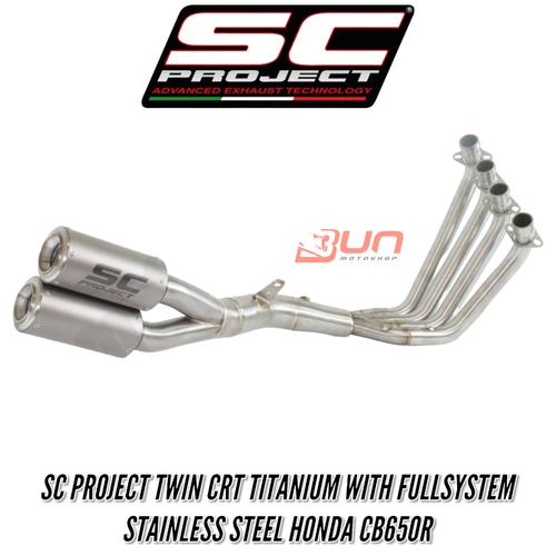 Jual SC PROJECT Twin CRT With Stainless Fullsystem HONDA CB650R CB 650R ...