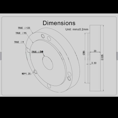 Jual FLANGE CUSTOM DIAMETER 125mm, Tebal 20mm + 3.5mm | BUBUT TAP DRAT - Jakarta Utara ...