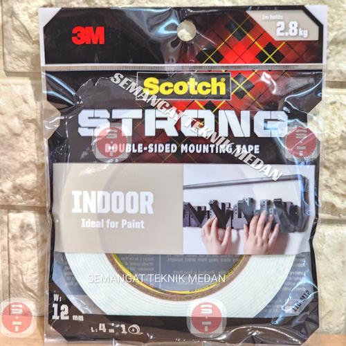 Jual LEM DOUBLE TAPE INDOOR MOUNTING TAPE 12mm 4 METER 3M SCOTCH 110 ...