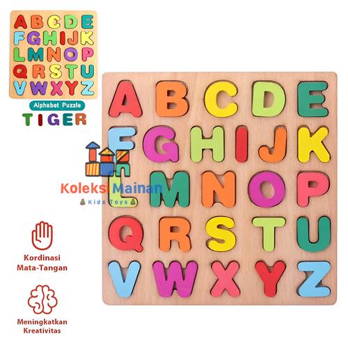 Promo Wooden toys mainan edukasi anak puzzle kayu huruf belajar ...