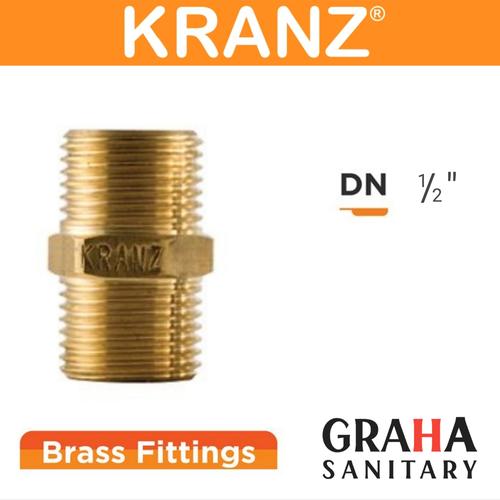 Jual KRANZ Double Nepple Kuningan Brass DN 1/2 " - Kota Surabaya ...