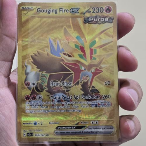 Jual Gouging Fire ex Gold UR sv5s 196/142 Pokemon TCG Indonesia ...