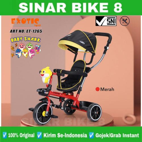 Jual Sepeda Roda Tiga EXOTIC 1265 NEW Ban Karet Tricycle Anak BABY ...