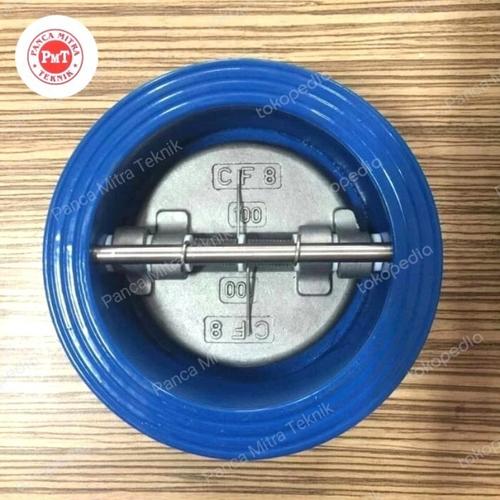 Jual Wafer Check Valve 4" inch PN16 / Double Door Cast Iron DN100 ...
