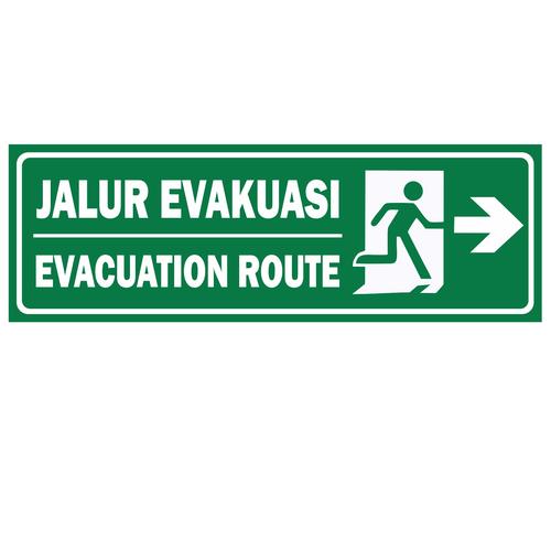 Jual STIKER RAMBU K3 JALUR EVAKUASI / EVACUATION ROUTE A, B, C, D ...