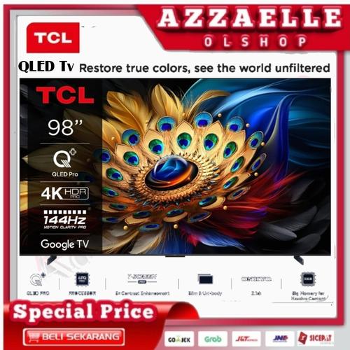 Jual TCL 98C655 QLED 144Hz VRR 4K UHD Smart Google Digital Tv Onkyo ...
