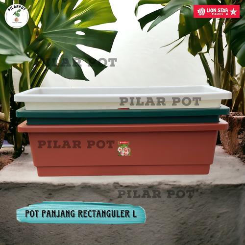 Jual pot bunga panjang rectanguler(L) FP-11 lionstar(panjang 70cm ...