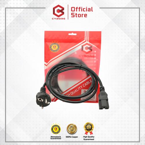 Promo Cyborg Kabel Power Cord Untuk Computer Processing Unit ( CPU ...